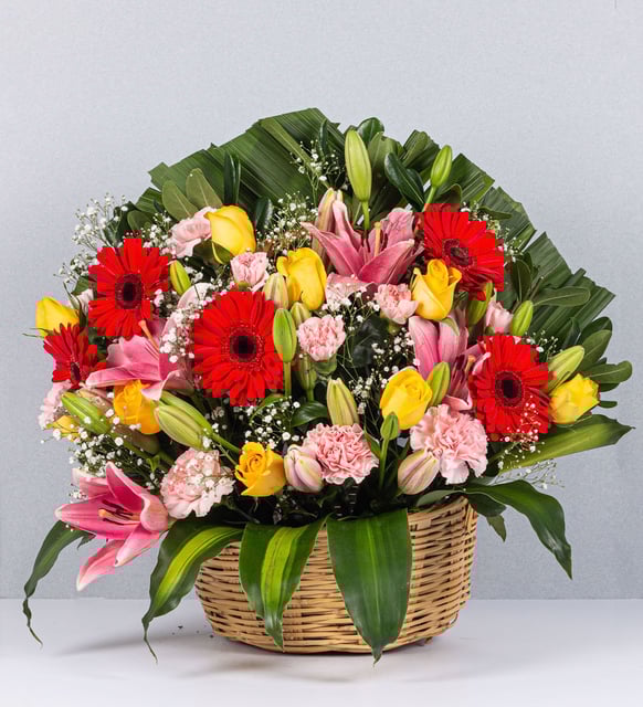 Canasta Mezclada Primavera - Canasta de flores - LolaFlora